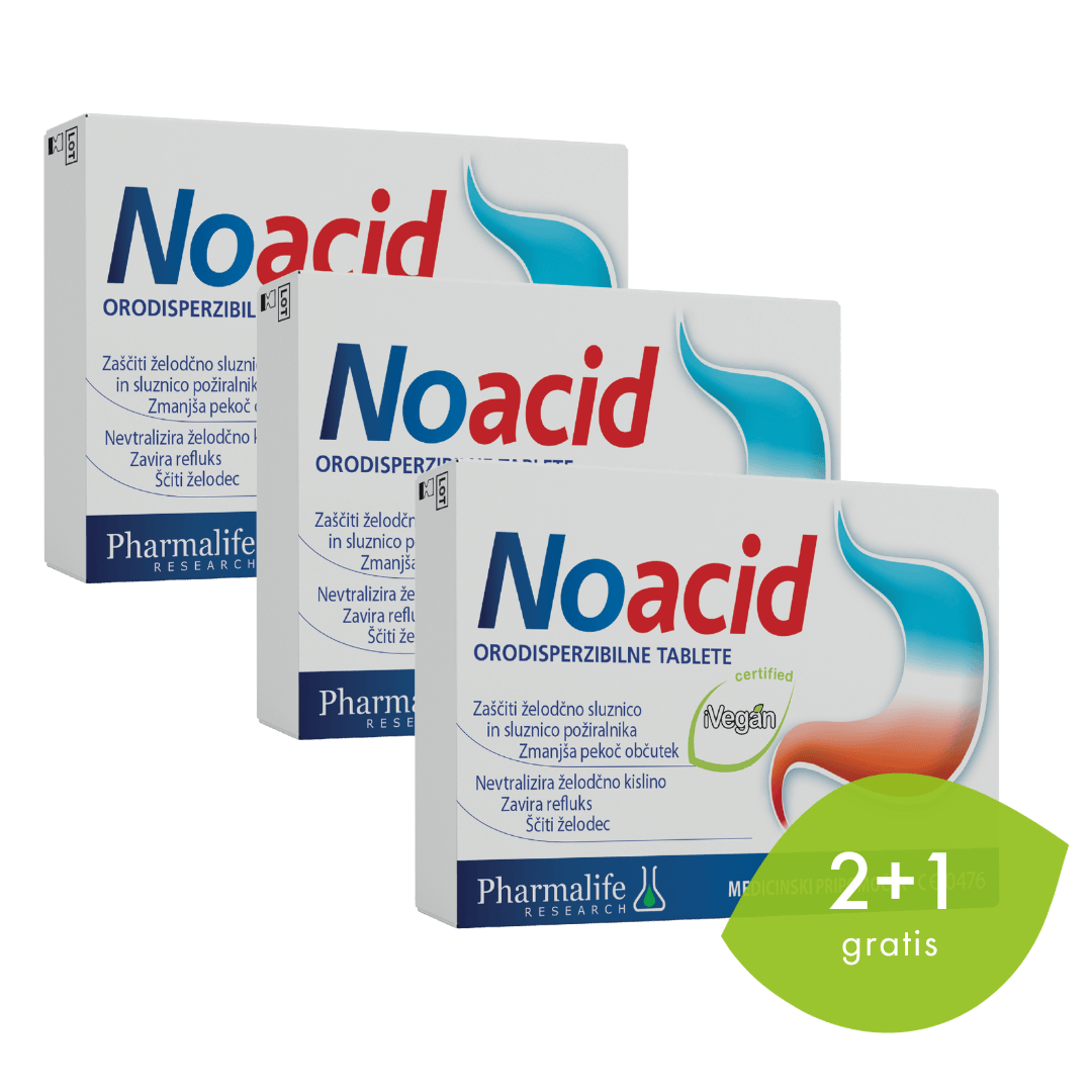 NOACID ORODISPERZIBILNE TABLETE - EKSKLUZIVNA PONUDBA 2+1 - Sanofarm d.o.o.